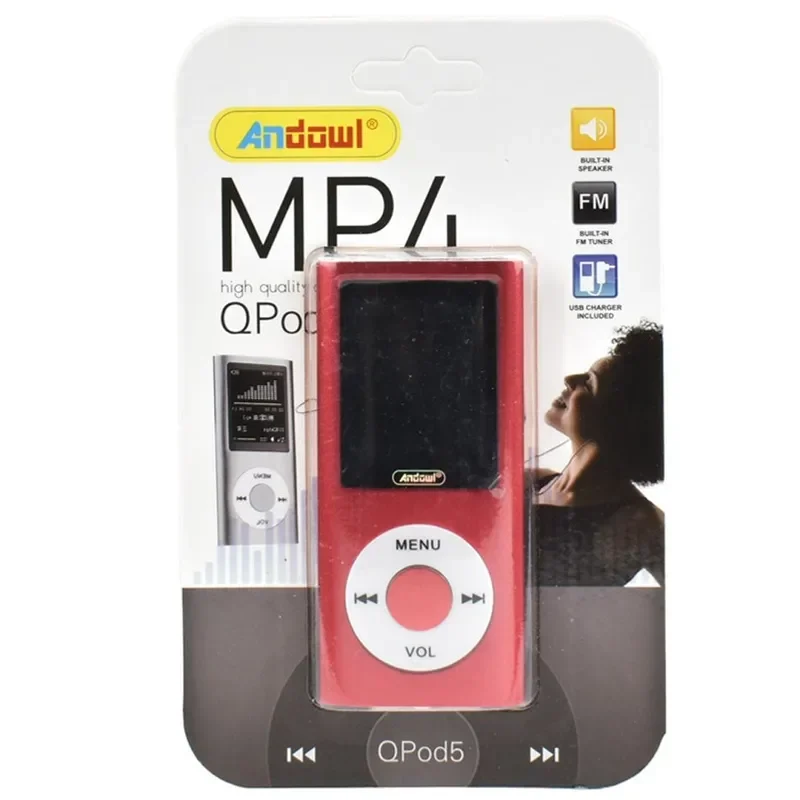 MP4 Player με Οθόνη 1.8″ χωρίς εσωτερική μνήμη Κόκκινο Andowl QPOD5 | G ...