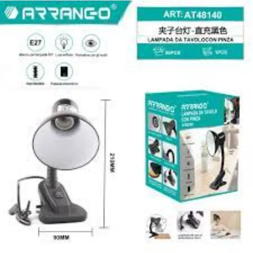 ΛΑΜΠΑ ΕΠΙΤΡΑΠΕΖΙΟ ΦΩΤΙΣΤΙΚΟ ΓΡΑΦΕΙΟY ΜΕ ΕΝΩΣΗ ΚΛΙΠ ΣΕ ΜΑΥΡΟ ΧΡΩΜΑ ...