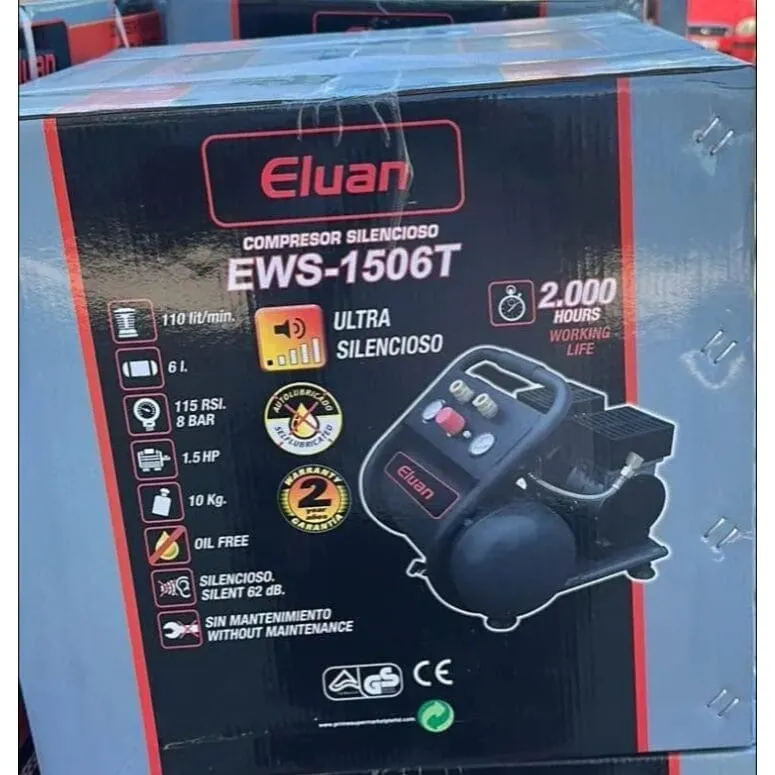 Κομπρεσέρ Αέρος 6L 1,5Hp Air Compressor Eluan | G for Gadget