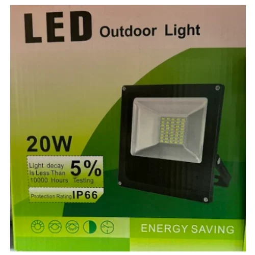 Αδιάβροχος Προβολέας LED 20W 12V με Ακροδέκτες | G for Gadget